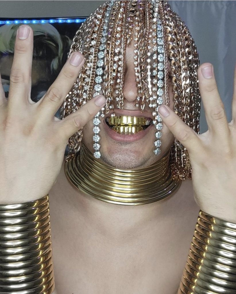 Dan Sur Implants Gold Chain into his Scalp